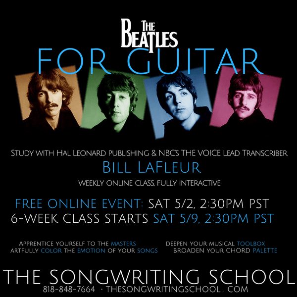 THE BEATLES FOR GUITAR: A SONGWRITING STUDY - Interactive Online Class ...