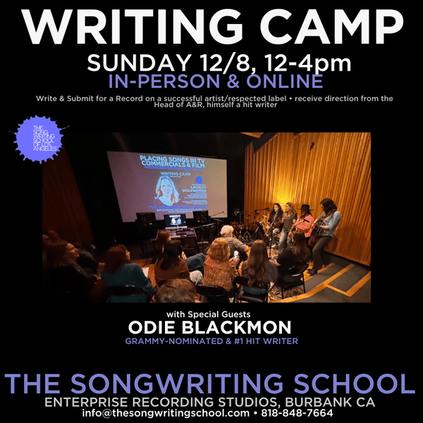 WRITING CAMP: NASHVILLE IN LA! - The Songwriting School of Los Angeles